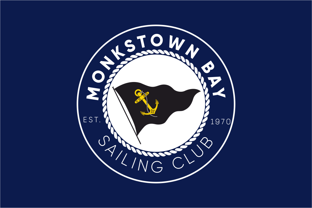 Monkstown Bay Sailing Club Crest Blue Flag | Made in Ireland | Shipped ...