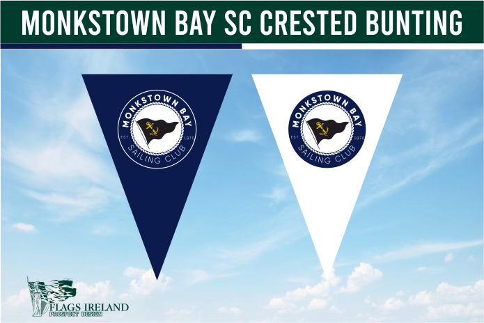 Monkstown Bay Sailing Club Crested Bunting – Durable Polyester, Indoor ...