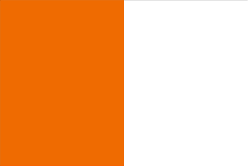 Orange & White Handwaver Flag – Flags Ireland Prospect Design