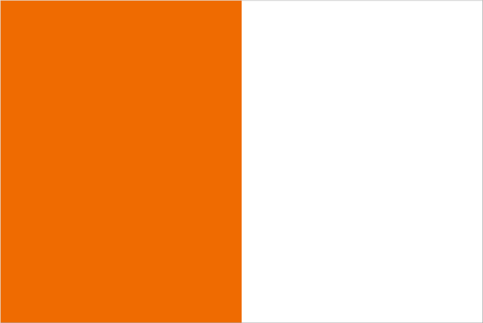 Orange & White Handwaver Flag – Flags Ireland Prospect Design