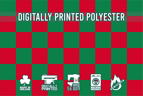 Red & Green Chequered Flag – Flags Ireland Prospect Design