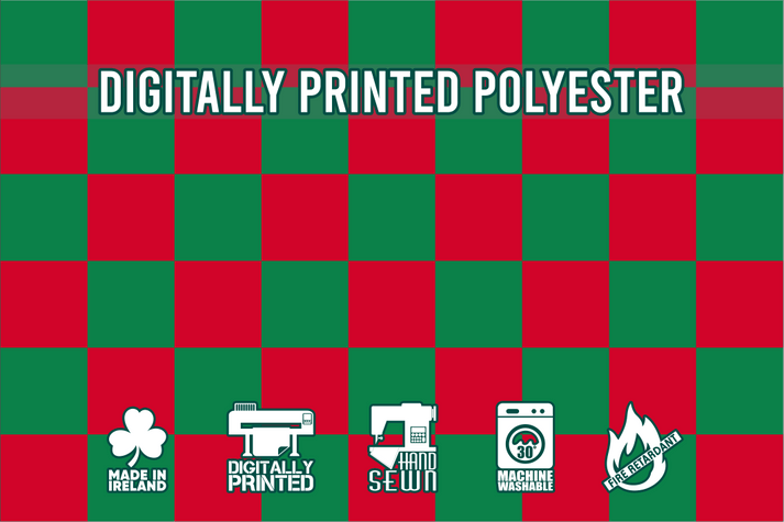 Red & Green Chequered Flag – Flags Ireland Prospect Design