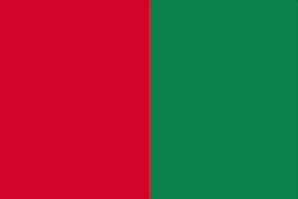 Red & Green Handwaver Flag – Flags Ireland Prospect Design