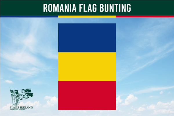 Romania Flag Bunting – Flags Ireland Prospect Design