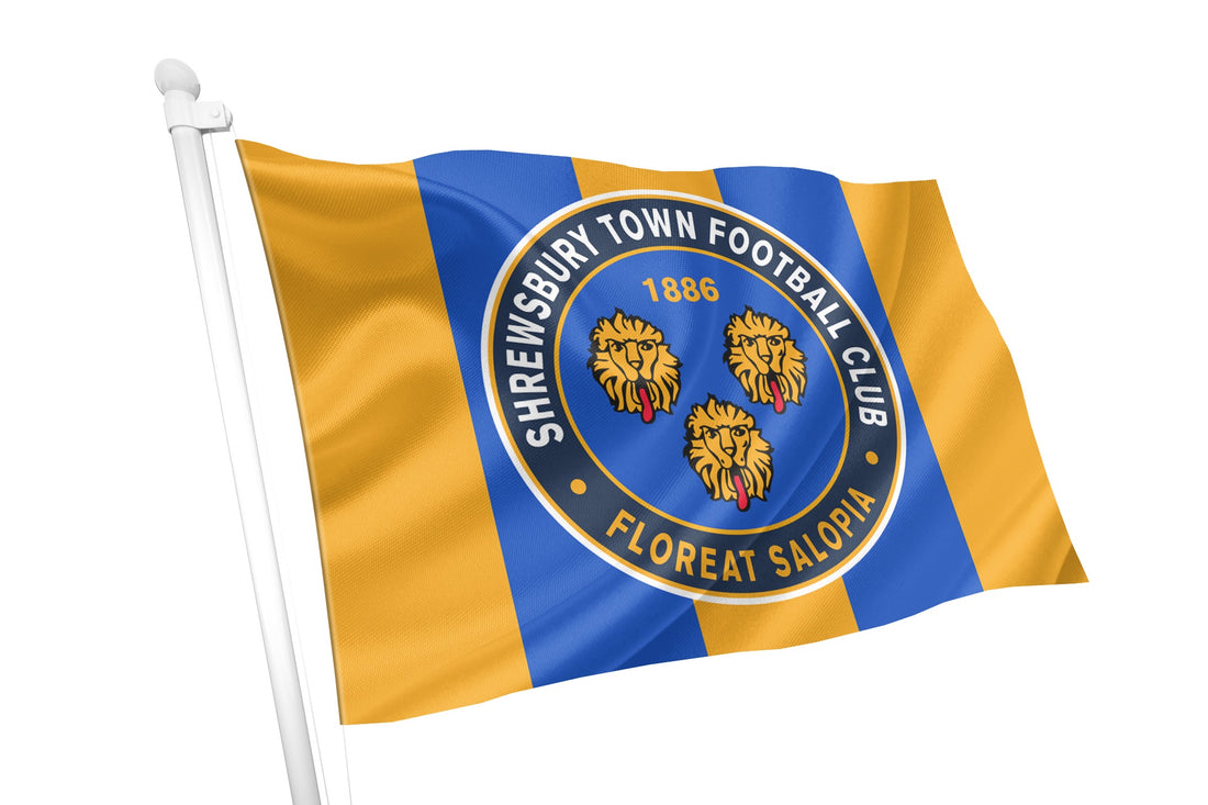 Shrewsbury Town Football Club Flag - Premium Knitted Polyester ...