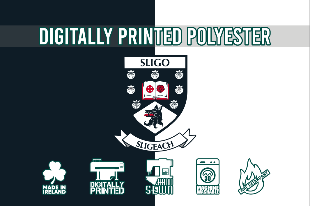 Sligo County Crest Flag – Flags Ireland Prospect Design