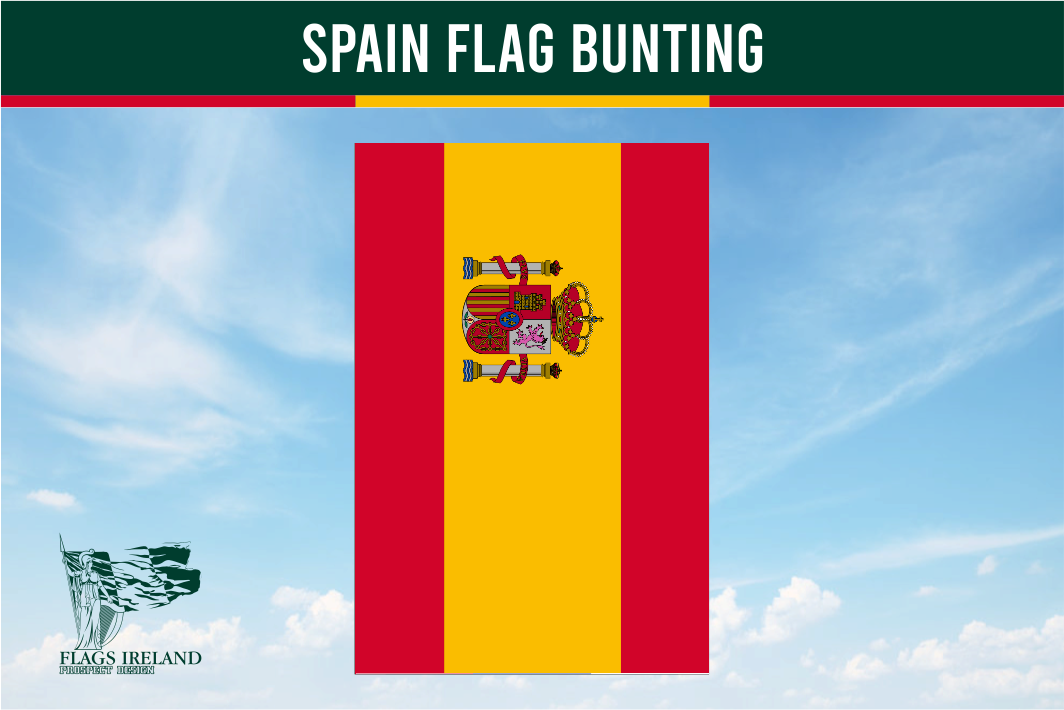 Spain Flag Bunting – Flags Ireland Prospect Design