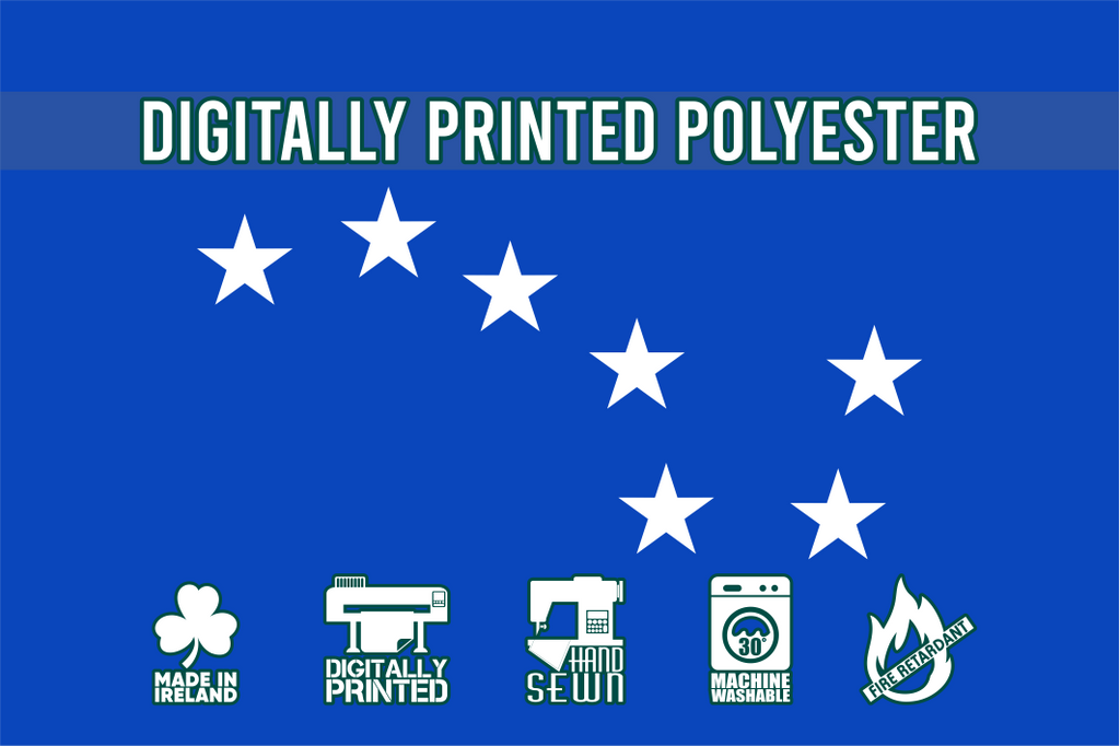 Starry Plough Blue Flag – Flags Ireland Prospect Design