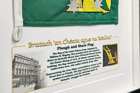 Framed Starry Plough Flag | Made in Dublin | A Tribute to Ireland’s ...