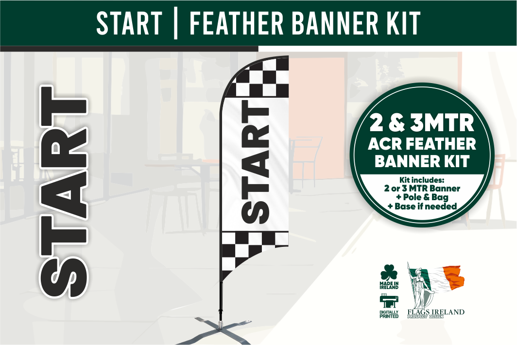 Start Feather Banner Kit – Event & Race Start Line Banner (2m & 3m ...