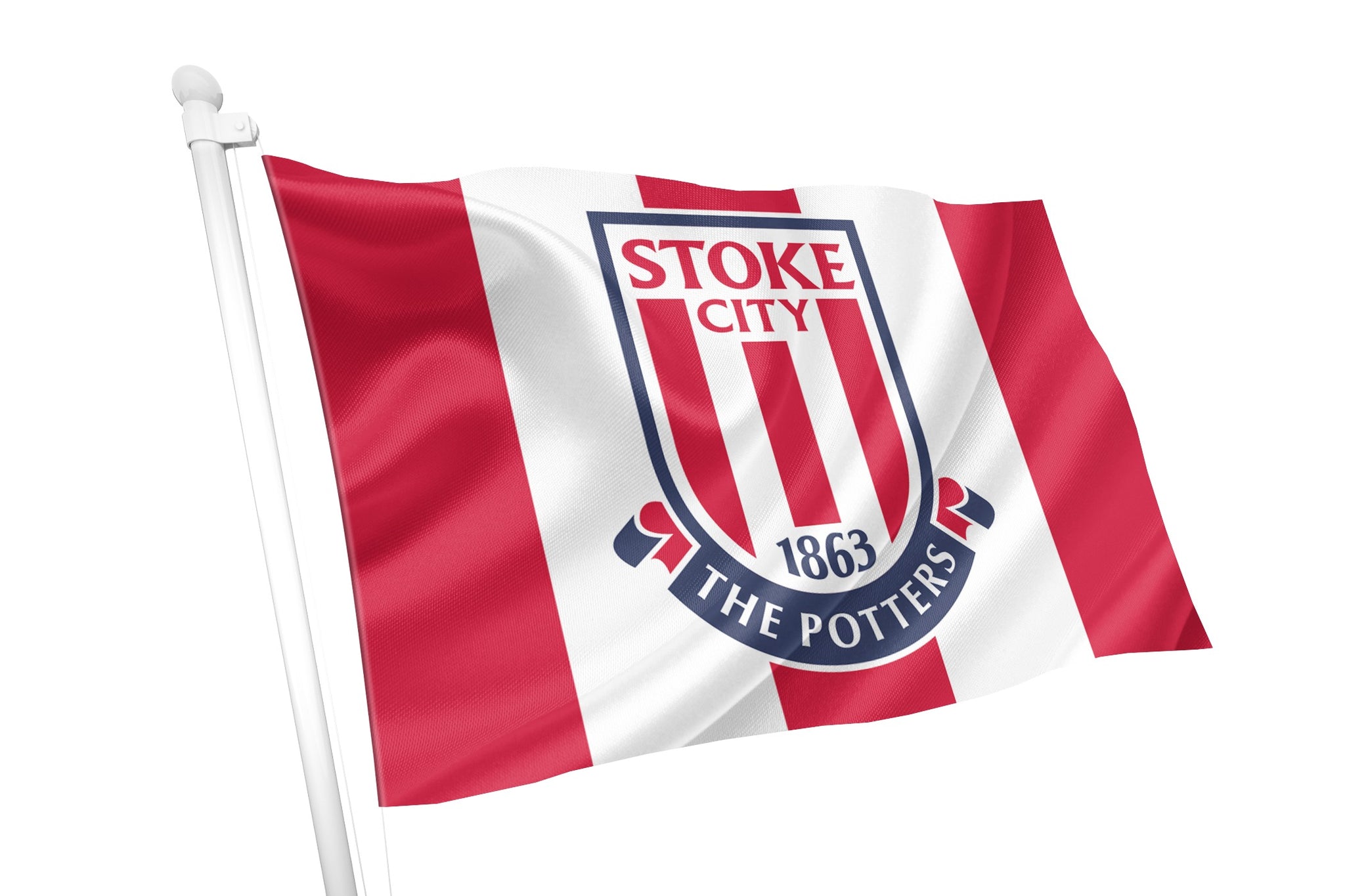 Stoke City Football Club Flag - High-Quality Knitted Polyester Flag for ...
