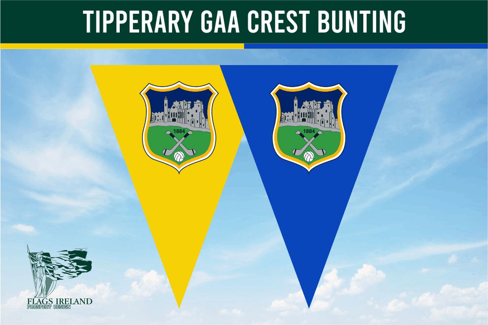 Tipperary GAA Crest Bunting – Flags Ireland Prospect Design