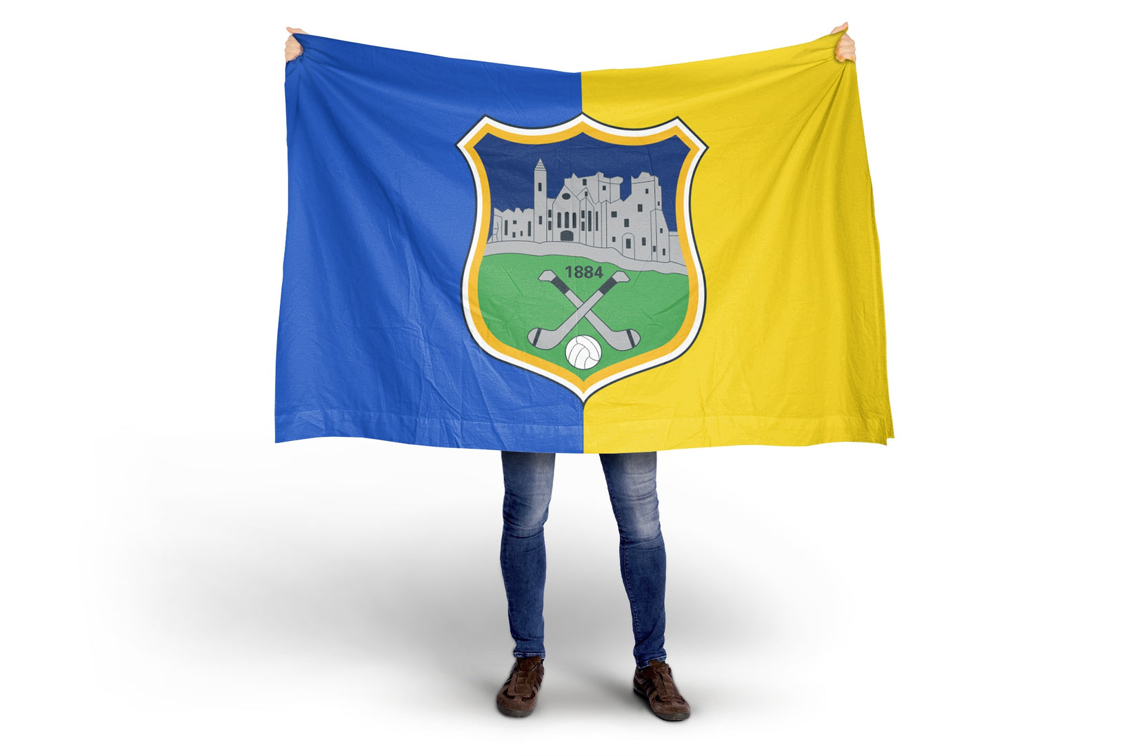 Tipperary GAA Crest Flag – Blue & Gold Supporters Flag | Irish-Made ...