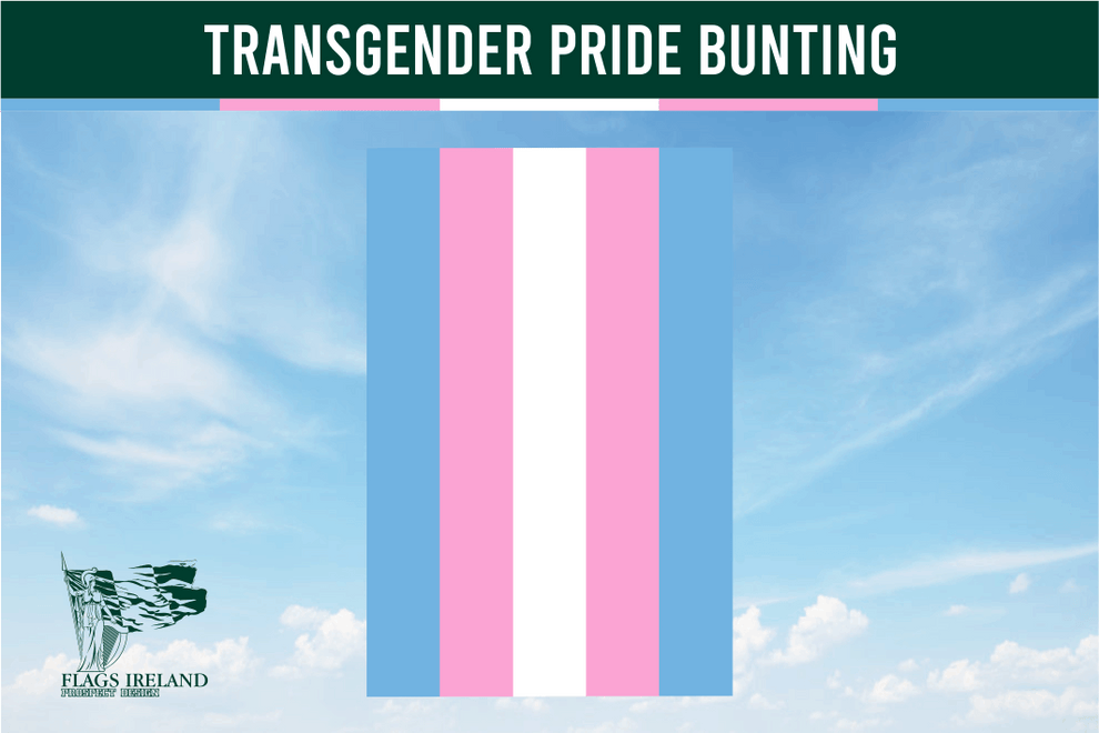 Transgender Pride Bunting – Flags Ireland Prospect Design