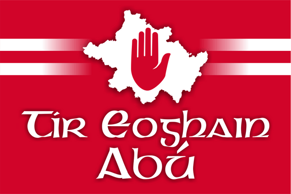 Tyrone Supporters Flag – “Tír Eoghain Abú” Map Design | Irish-Made GAA ...