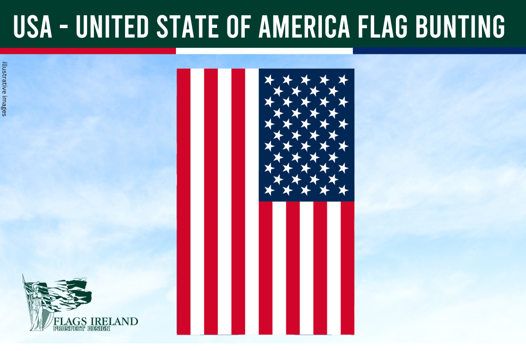 USA - United States of America Flag Bunting – Flags Ireland Prospect Design