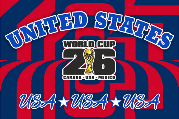 USA World Cup 2026 Soccer Supporter Flag | United States Fan Flag ...