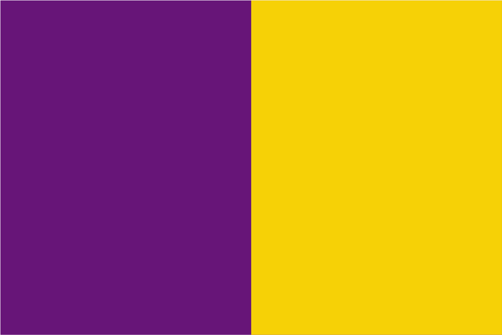 Purple & Golden Yellow Coloured Flag – Flags Ireland Prospect Design