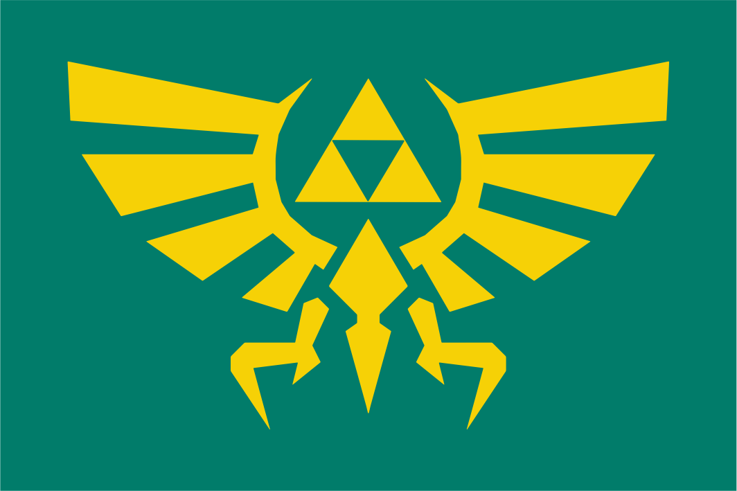 Hylian Crest Flag | Zelda Inspired Triforce Flag | Irish Made – Flags ...