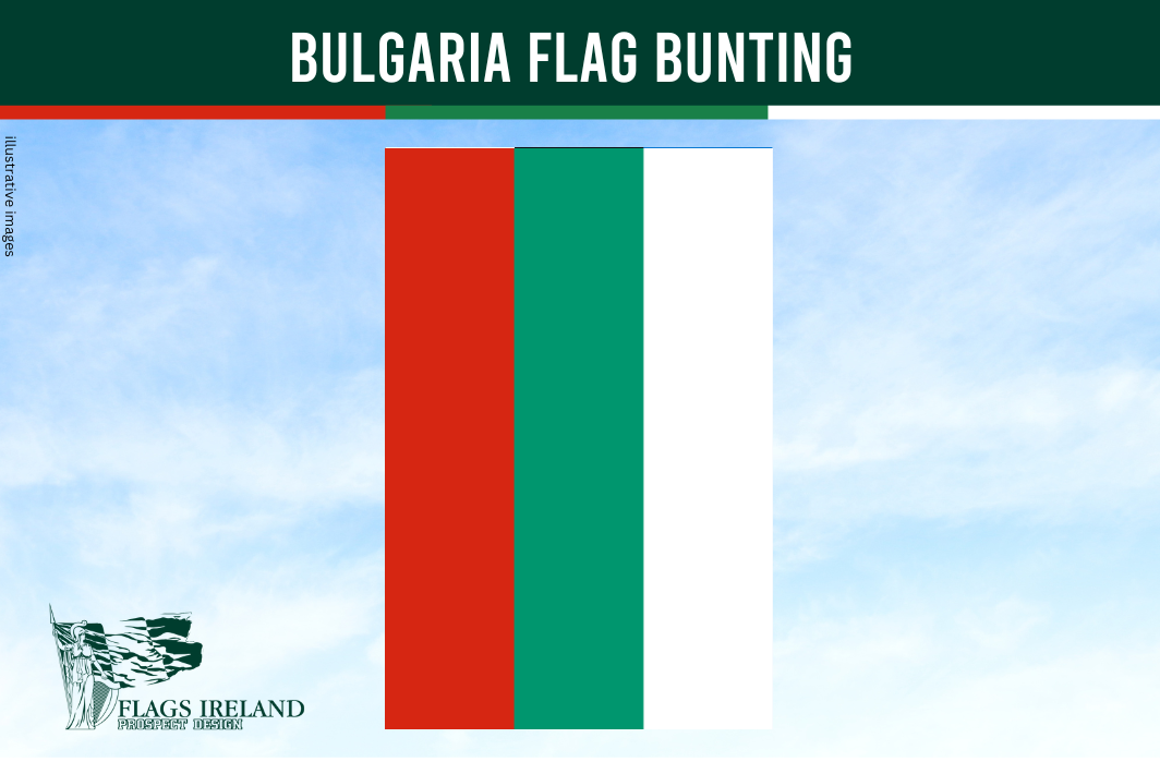 Bulgaria Flag Bunting – Flags Ireland Prospect Design