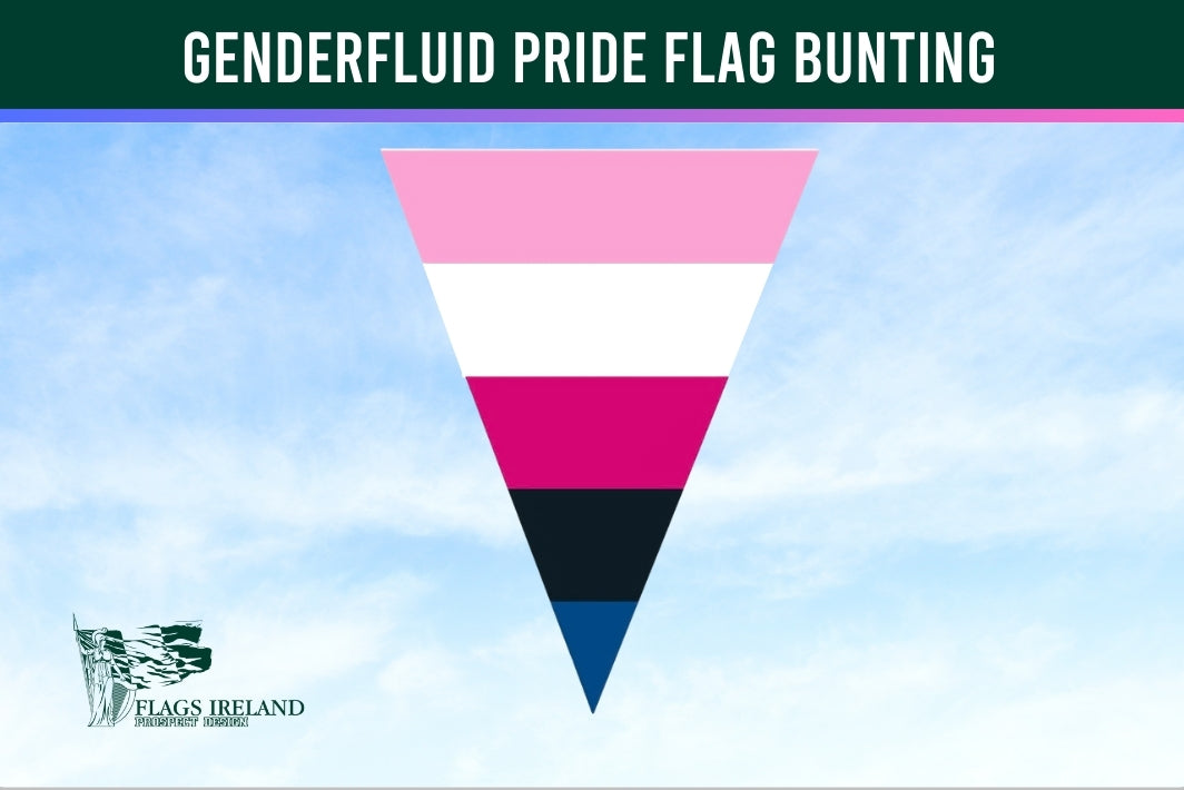 Genderfluid Pride Flag Bunting – Flags Ireland Prospect Design
