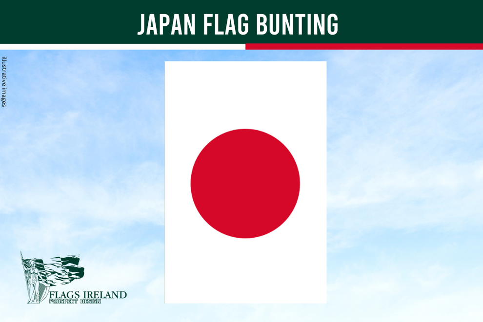 Japan Flag Bunting – Flags Ireland Prospect Design