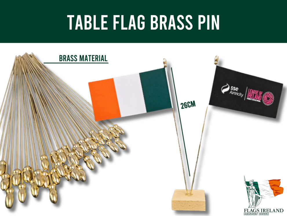 Table Flag Brass Pin – Flags Ireland Prospect Design