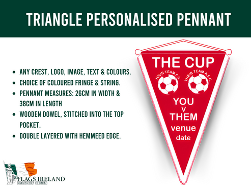 Customisable Pennants - Personalised Team Pennants Made in Ireland ...
